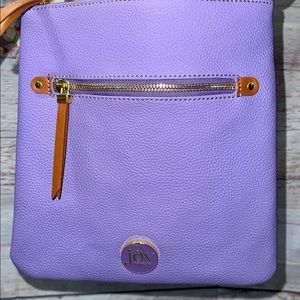 Joy Mangano | Bags | Joy Mangano Leather Purple Crossbody Handbag Purse ...